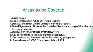 Presentation on Public Issue Rules in Bangladesh | PPTX