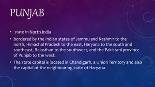 Presentation on punjab | PPTX