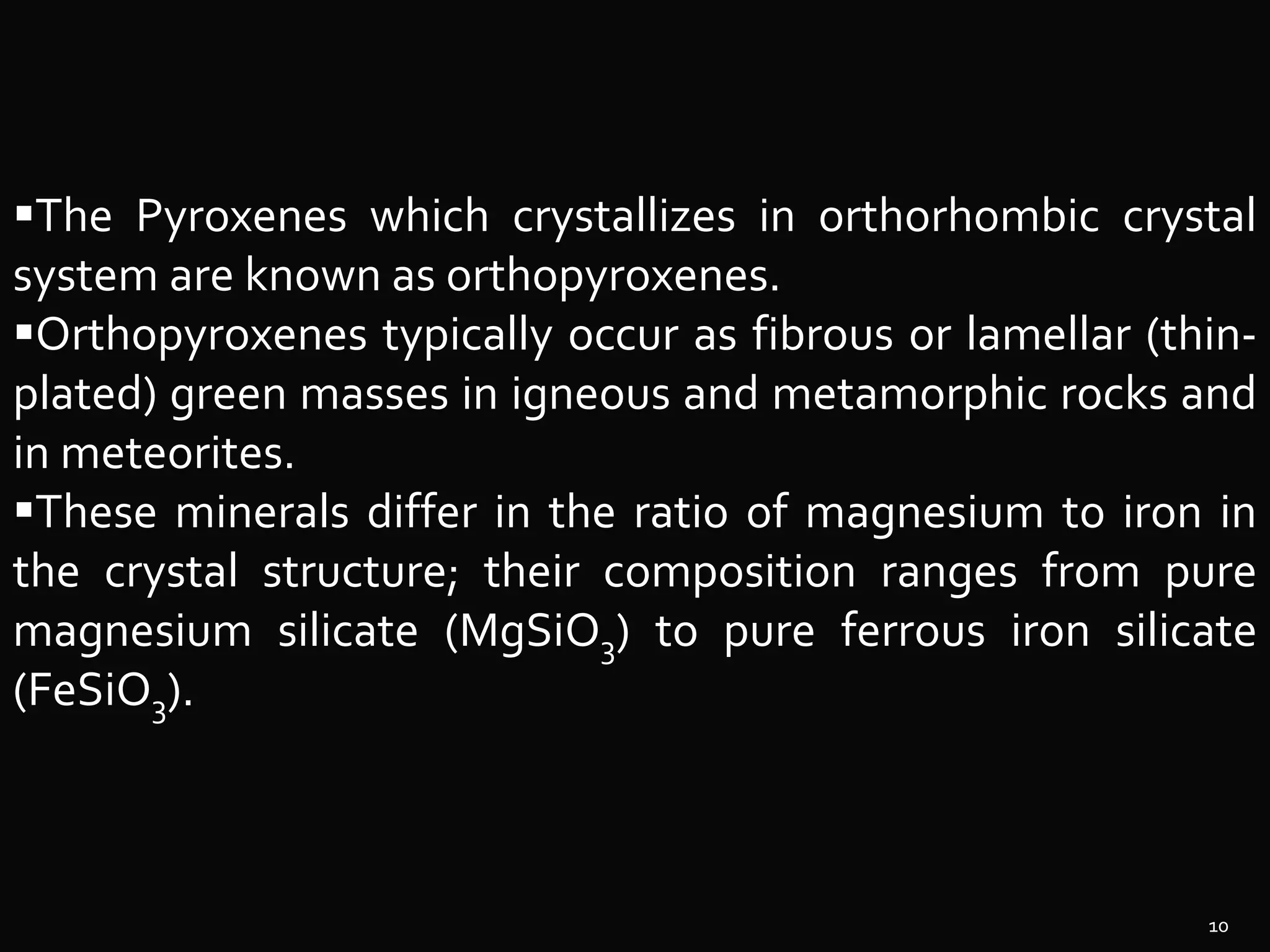 PYROXENE MINERAL GROUP | PPTX