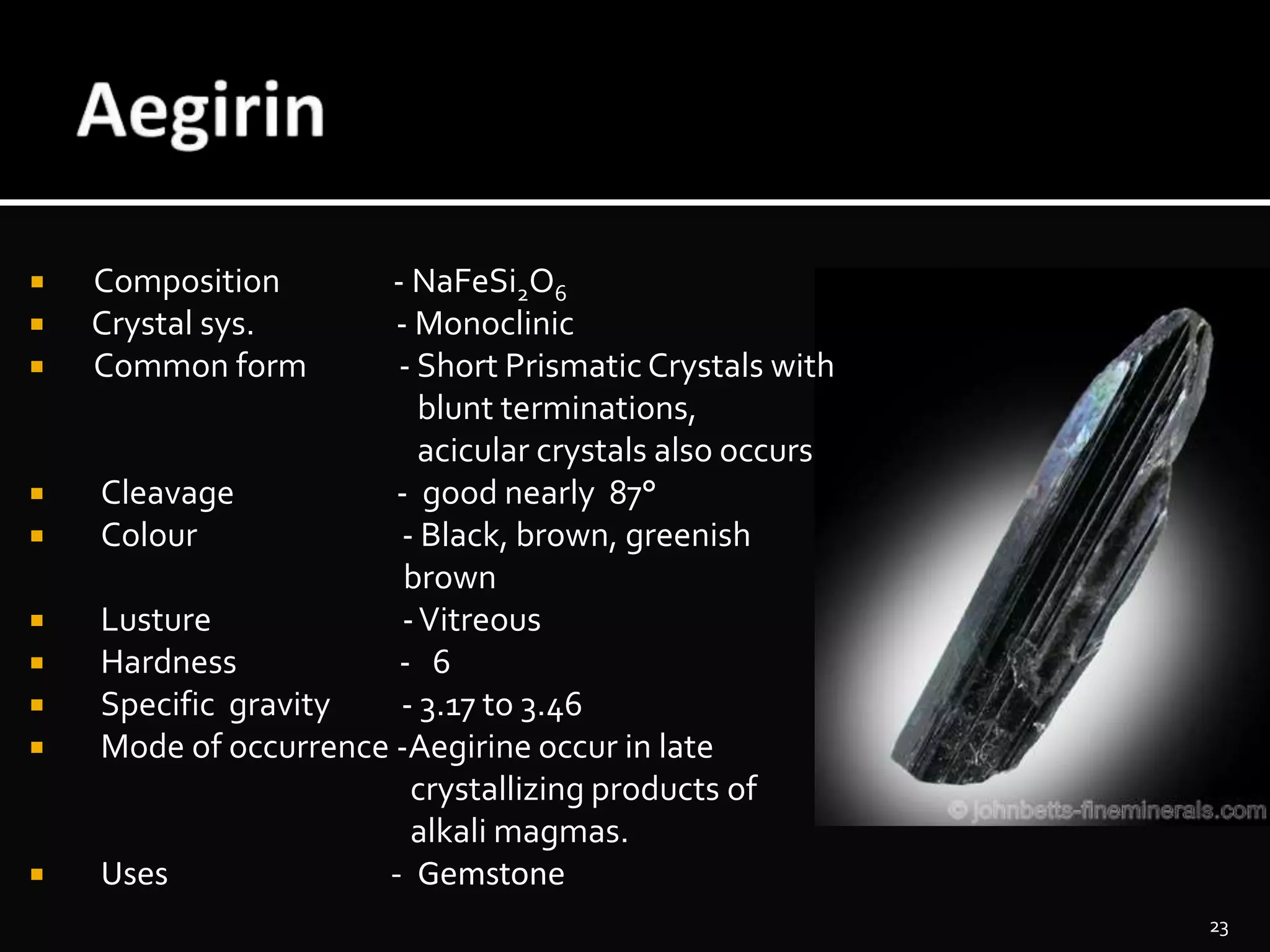 PYROXENE MINERAL GROUP | PPTX