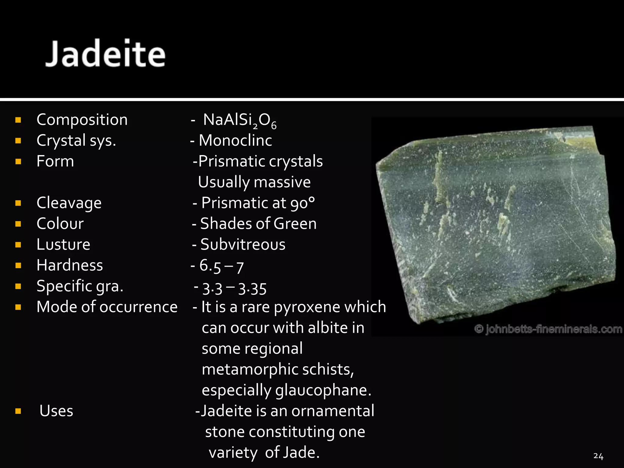 PYROXENE MINERAL GROUP | PPTX