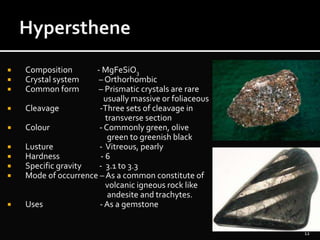 PYROXENE MINERAL GROUP | PPTX