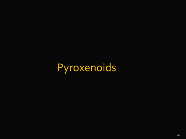 PYROXENE MINERAL GROUP | PPTX | Chemistry | Science