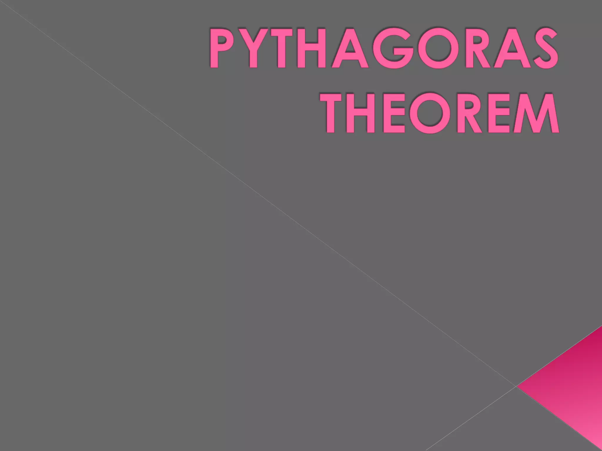 Pythagoras Theorem | PPT