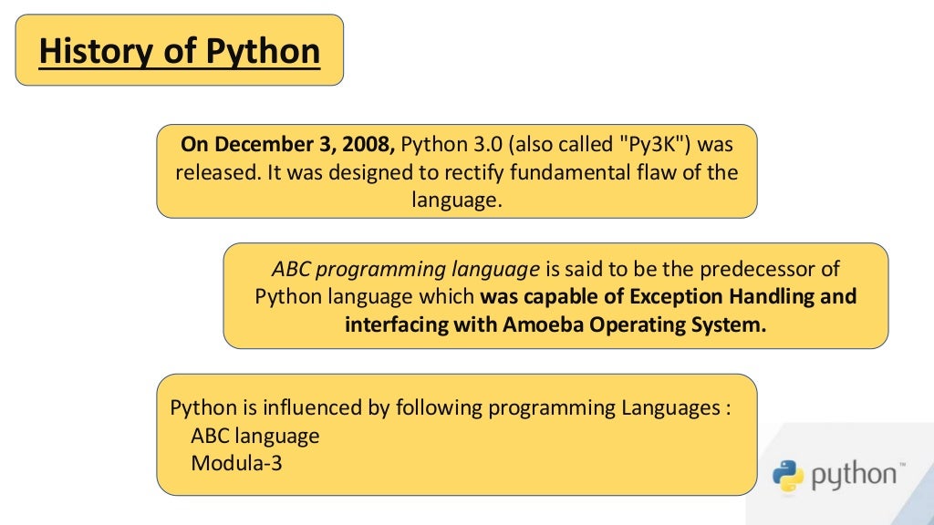 Presentation on python