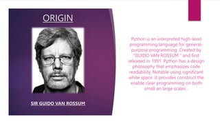 PRESENTATION ON PYTHON.pptx
