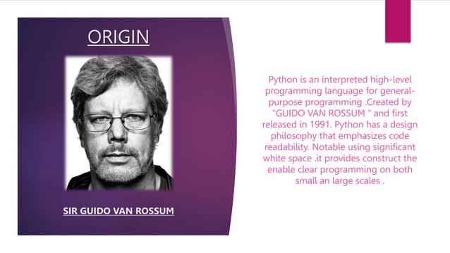 Presentation On Python Pptx