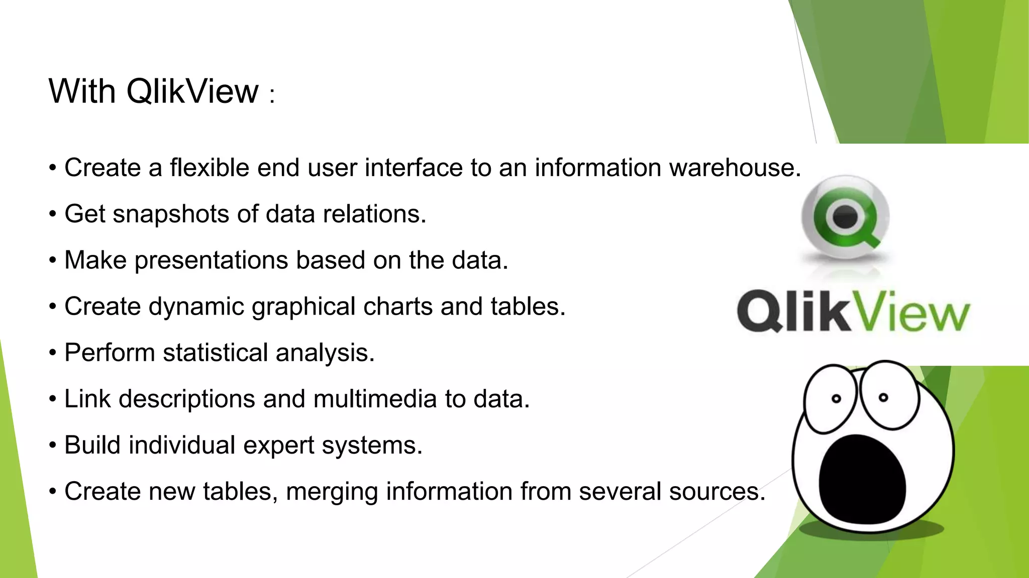 Presentation on qlik view and application on bd | PPTX