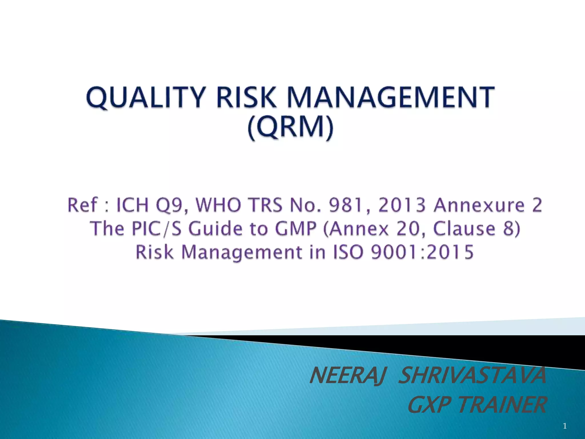 Presentation on QRM | PPT