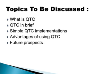 Presentation on Quantum Tunneling Composite (QTC) | PPT