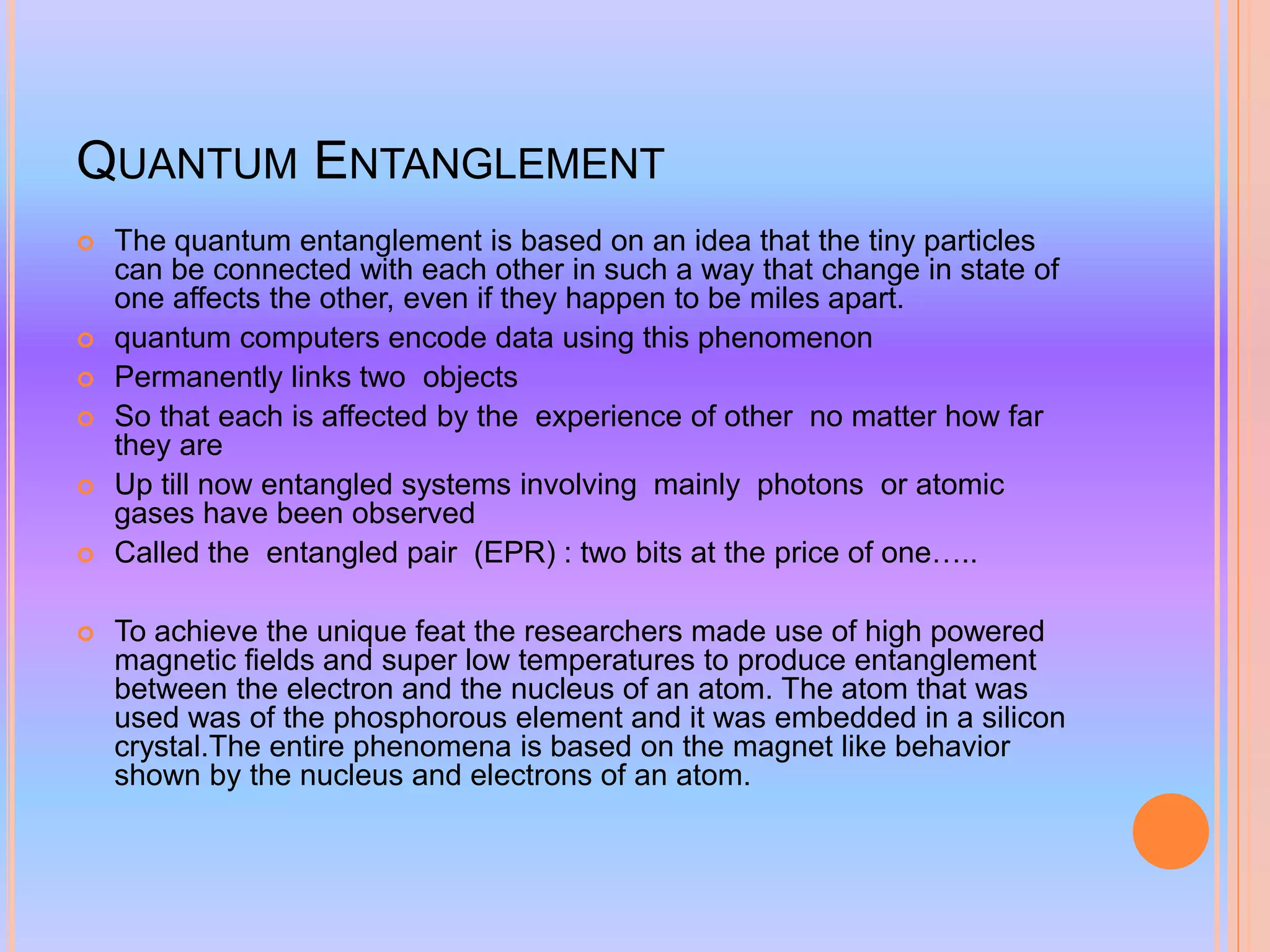 Presentation on quantum computers | PPTX