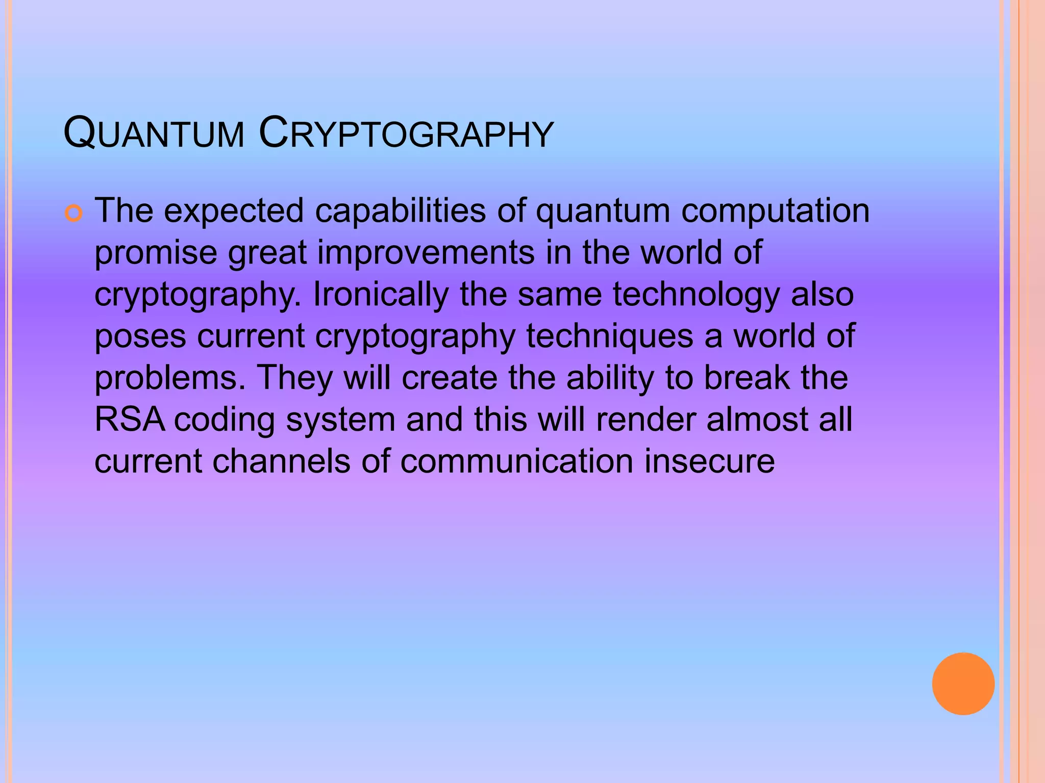 Presentation on quantum computers | PPTX