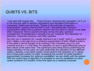 Presentation on quantum computers | PPTX