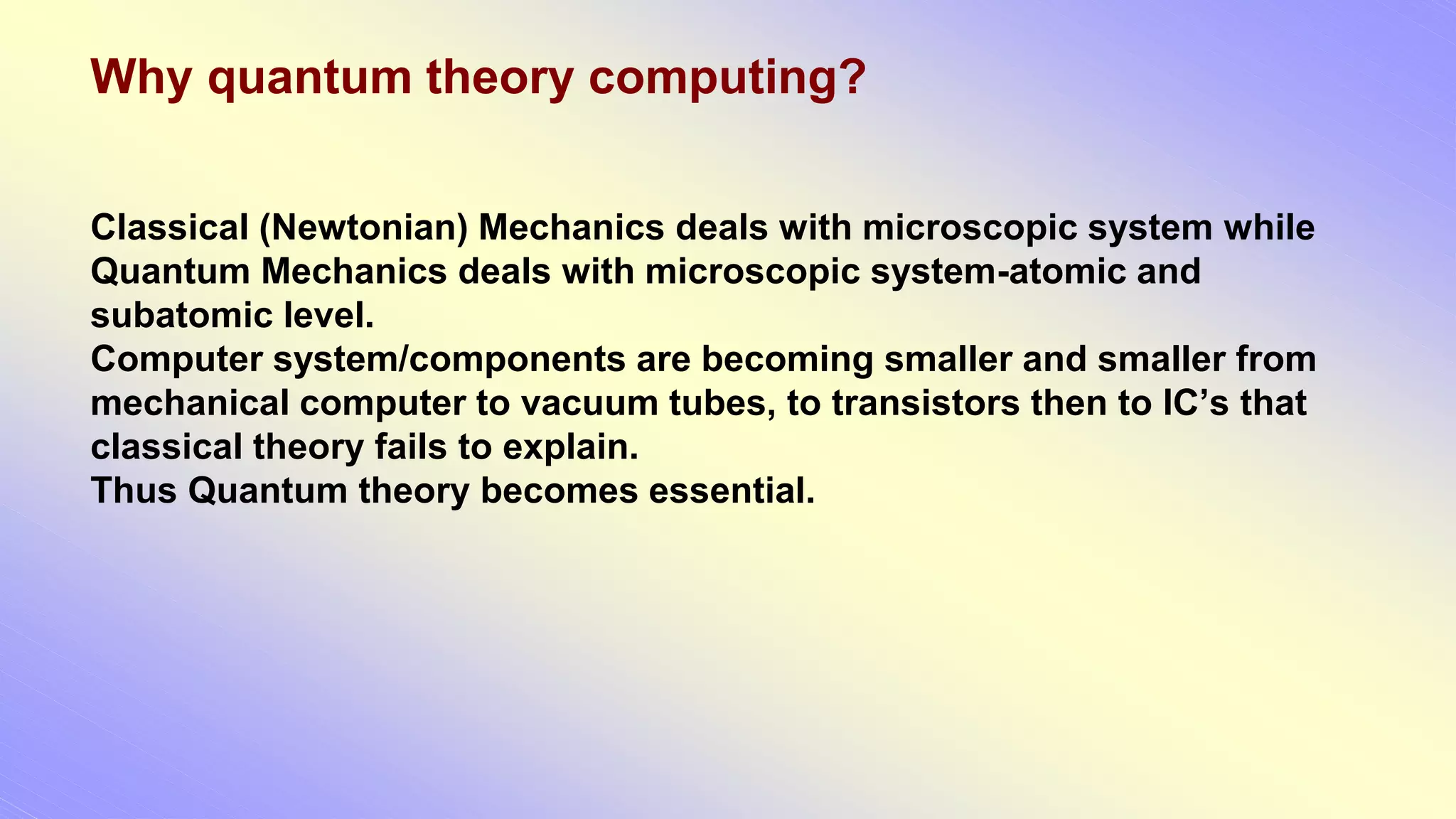 Presentation on quantum_computing | PPT | Free Download