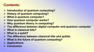 Presentation on quantum_computing | PPT