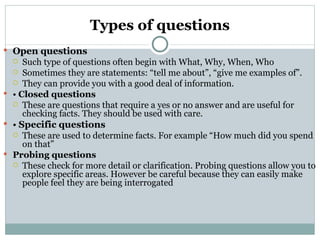 Presentation on questioning | PPT