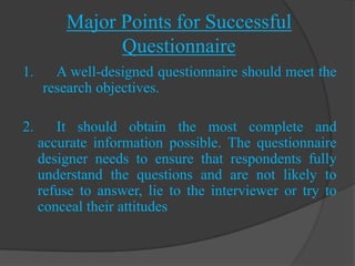 Presentation On Questionnaire | PPTX