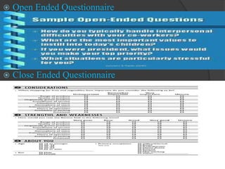 Presentation On Questionnaire | PPTX