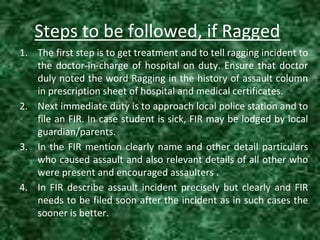 Presentation on Ragging - A menace-1.pptx