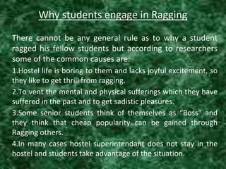 Presentation on Ragging - A menace-1.pptx