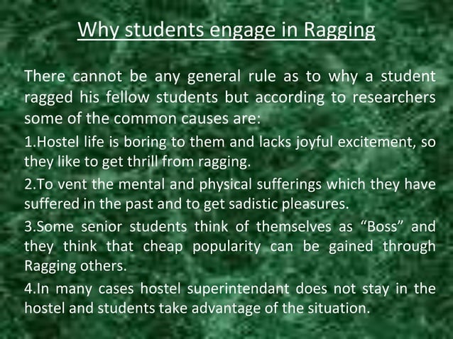 Presentation on Ragging - A menace-1.pptx