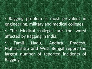 Presentation on Ragging - A menace in Educational Institutions | PPT