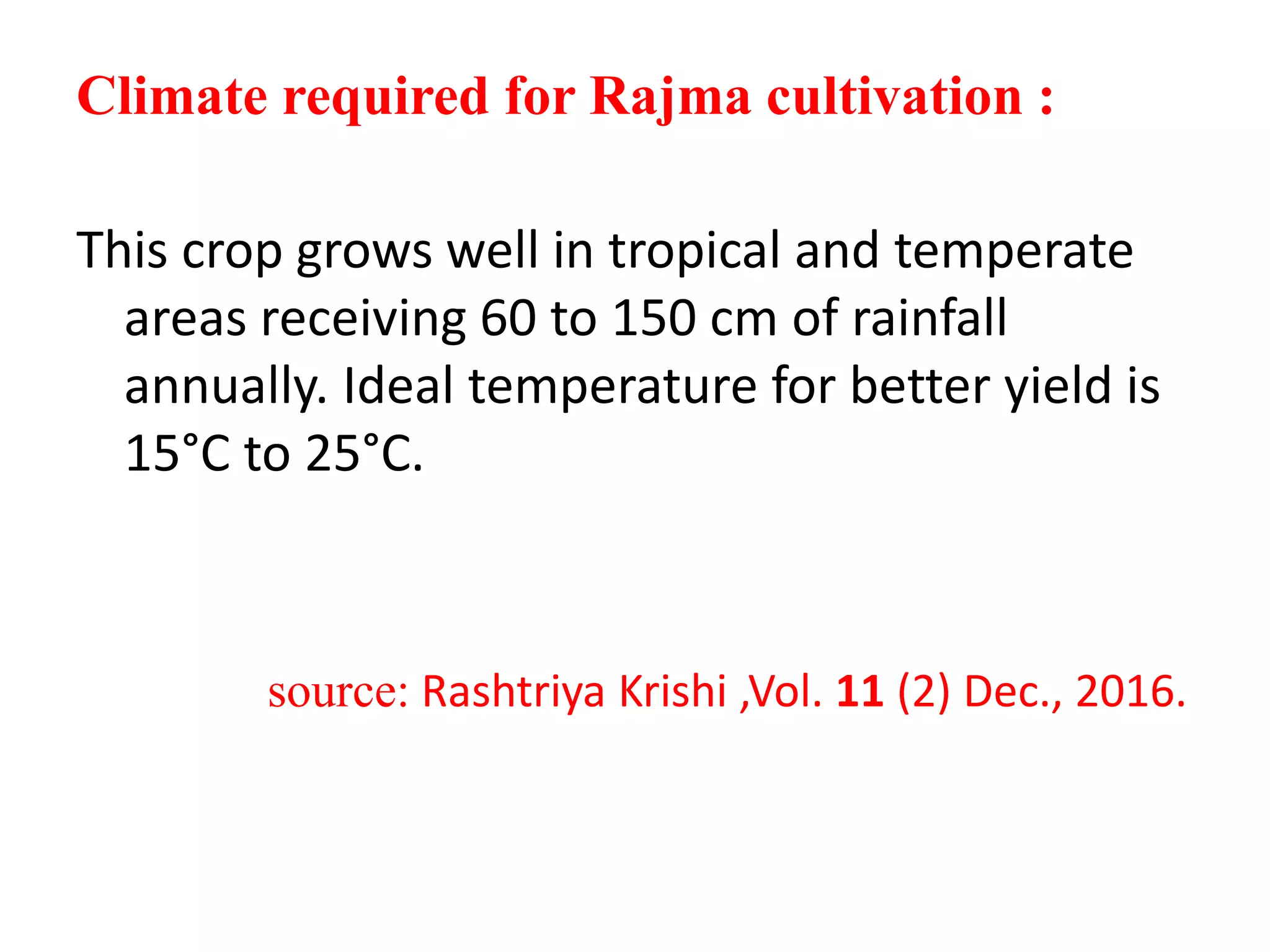 Presentation on rajma | PPTX