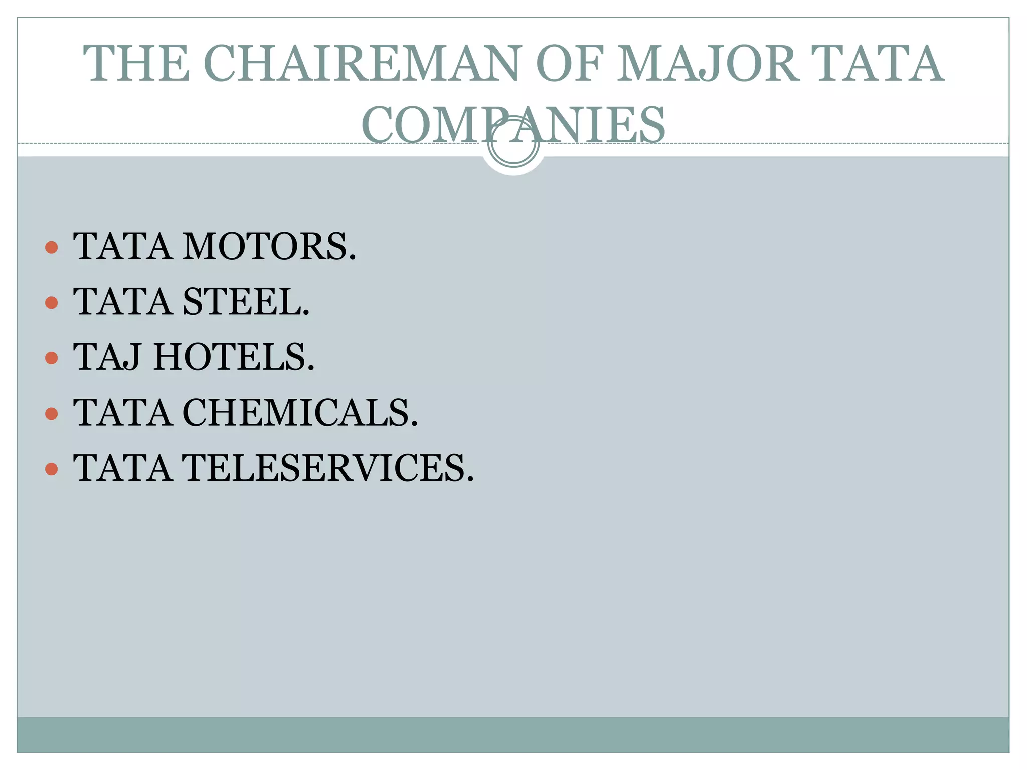 Presentation on ratan tata | PPTX