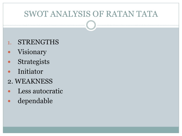 Presentation on ratan tata | PPTX