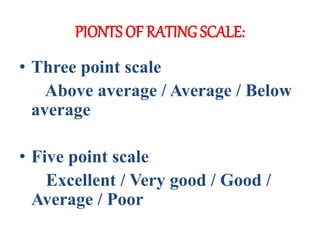 Presentation on rating scales | PPTX
