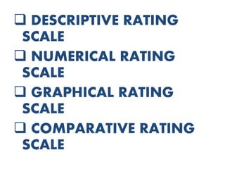 Presentation on rating scales