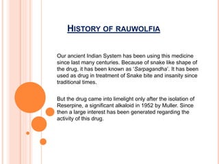 Presentation On Rauwolfia.pptx
