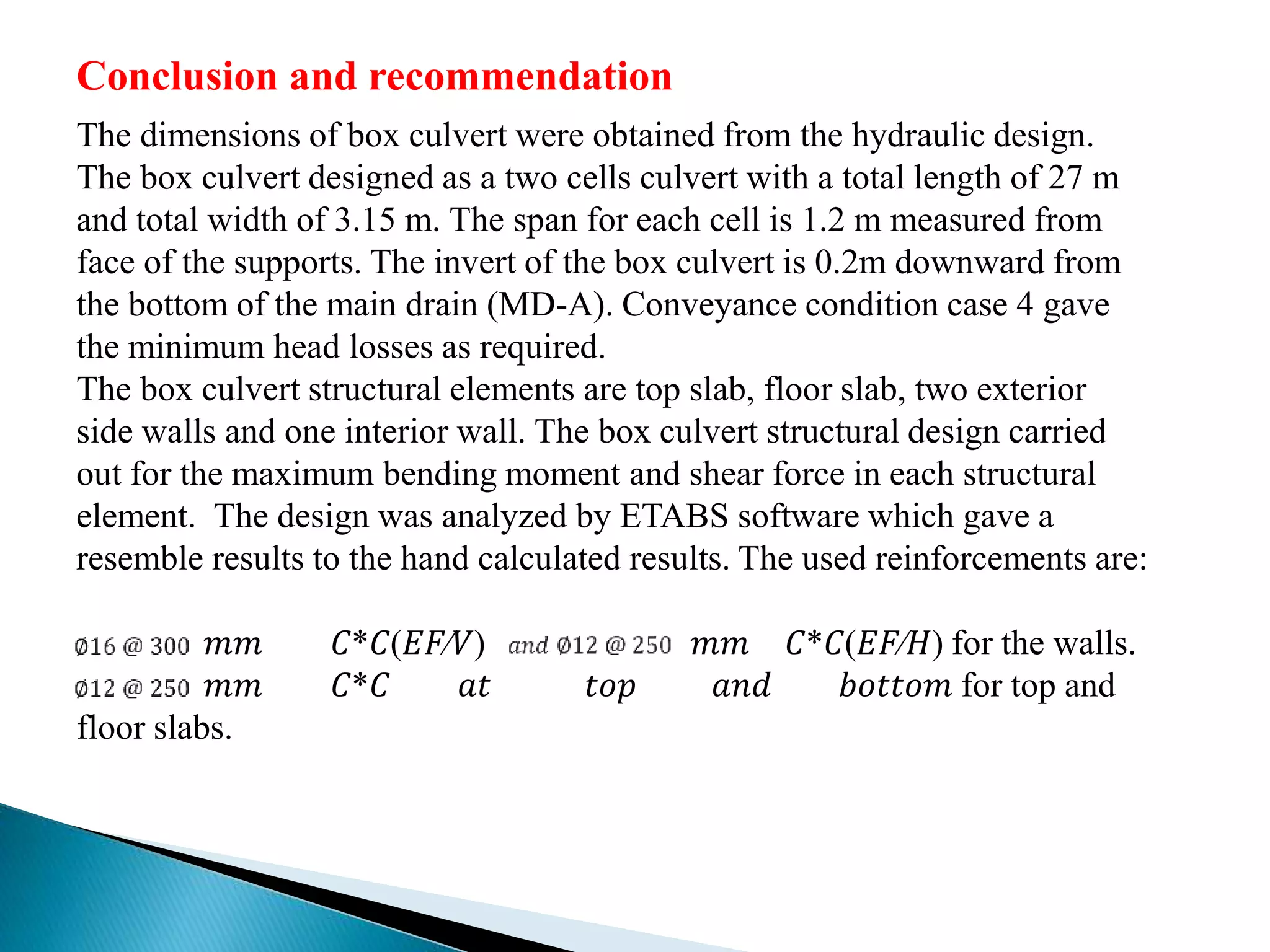 DESIGN OF RCC CULVERT | PPTX