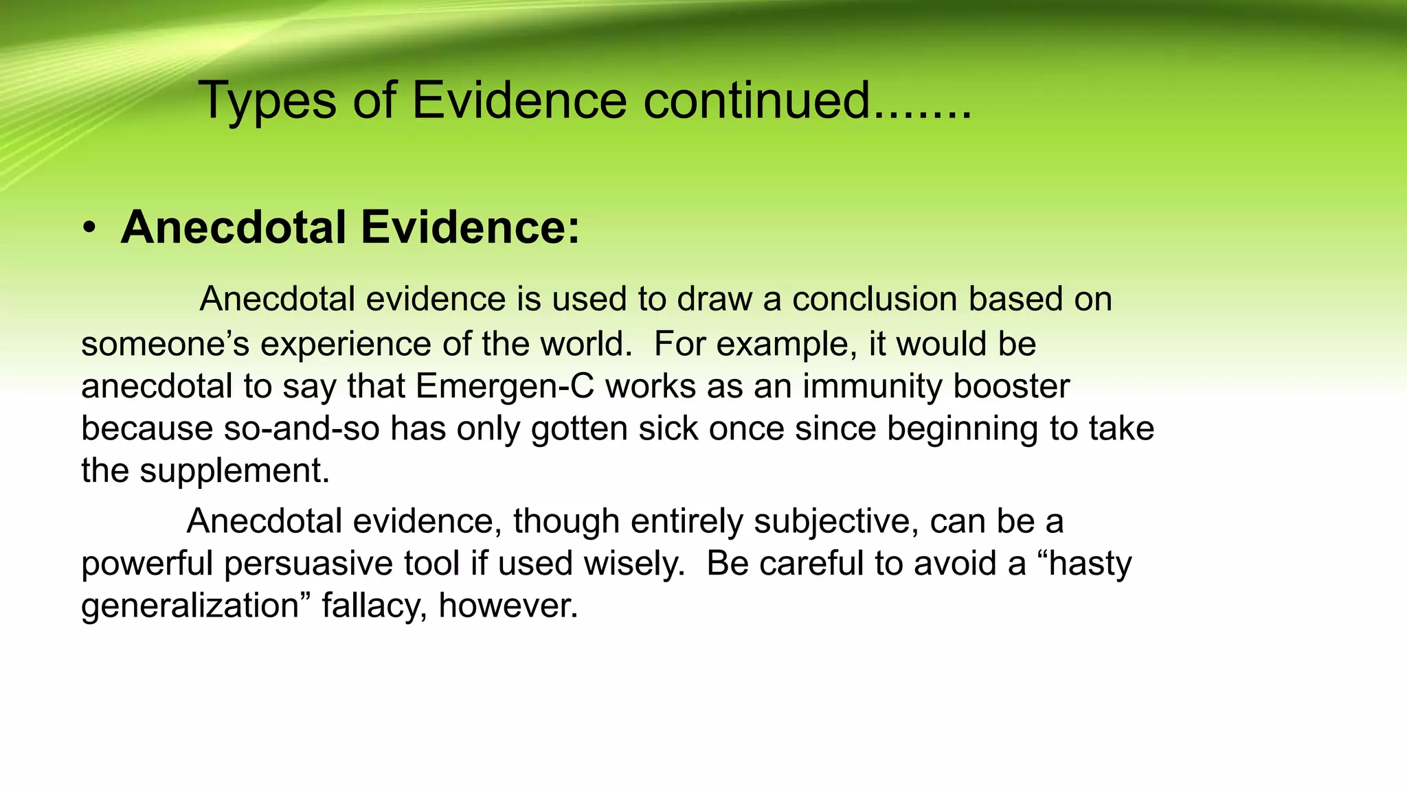 Presentation on Reading Arguments | PPTX