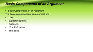 Presentation on Reading Arguments | PPTX
