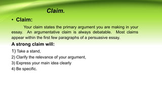 Presentation on Reading Arguments | PPTX