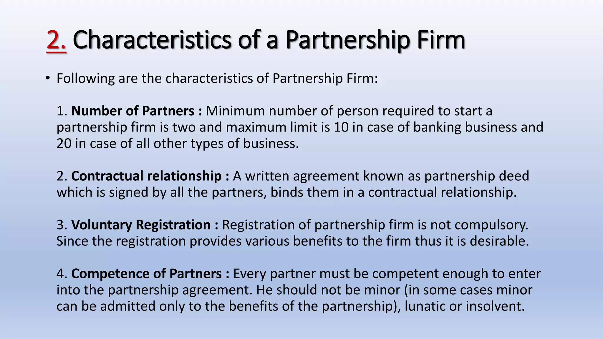 Presentation on registration of a partnership firm | PPTX