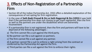 Presentation on registration of a partnership firm | PPTX
