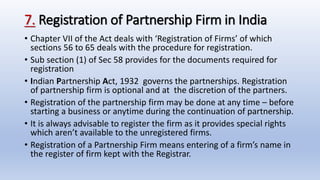 Presentation on registration of a partnership firm | PPTX