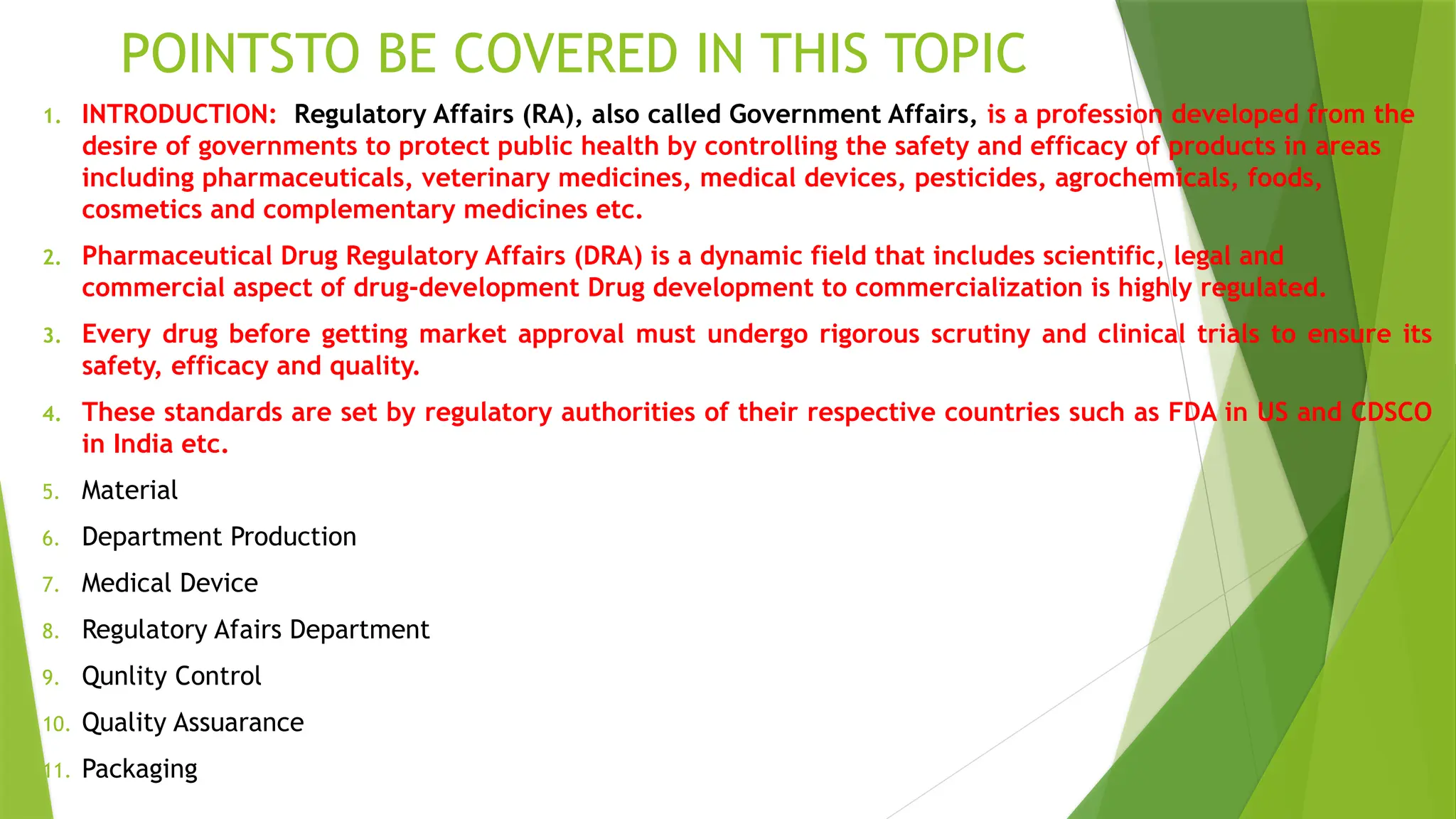 Presentation On Regulatory affairs .pptx