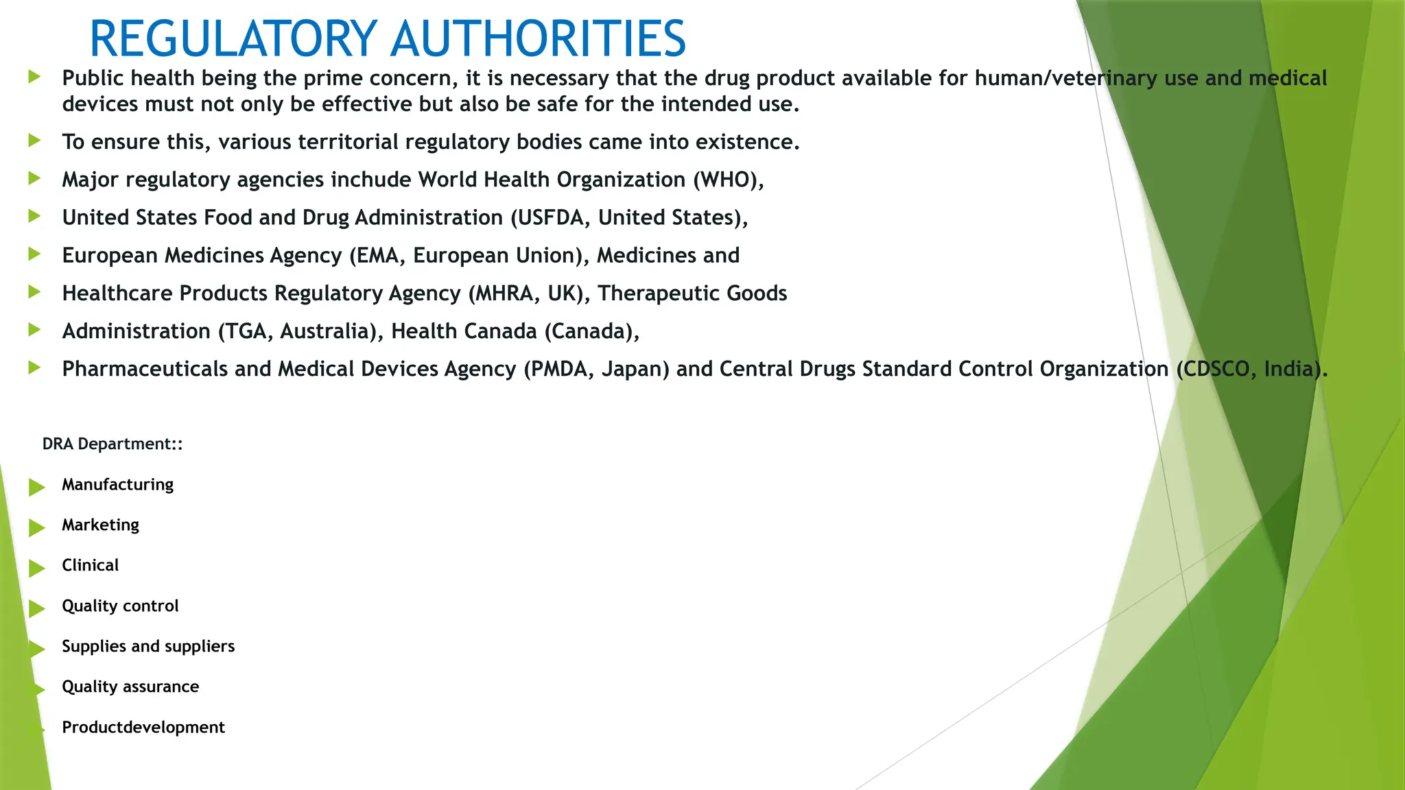 Presentation On Regulatory affairs .pptx