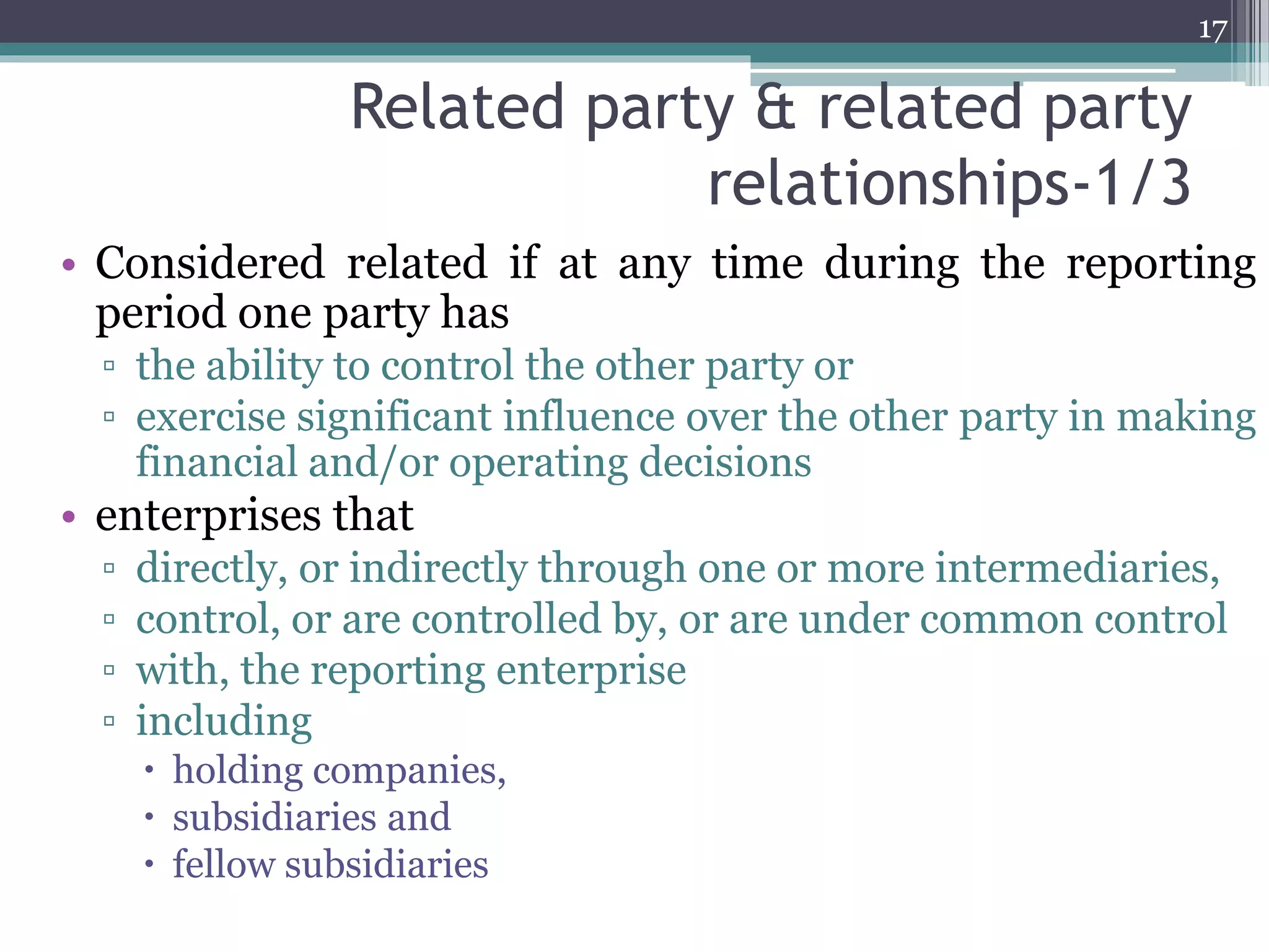 Presentation on related party transactions | PPTX