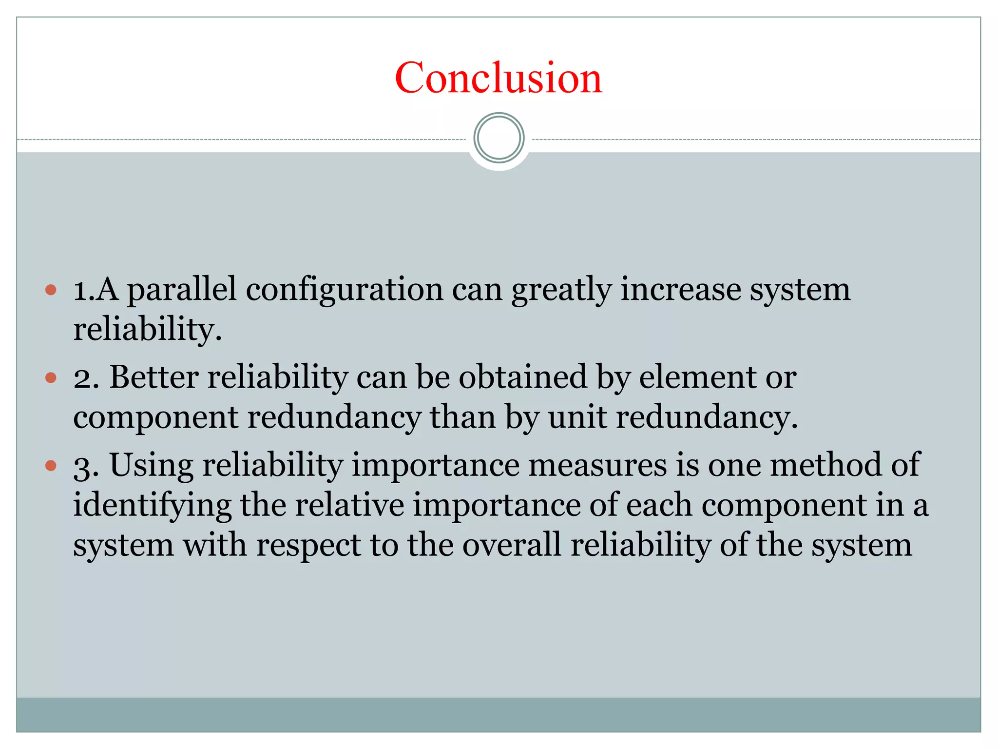 Presentation on reliability engineering | PPTX