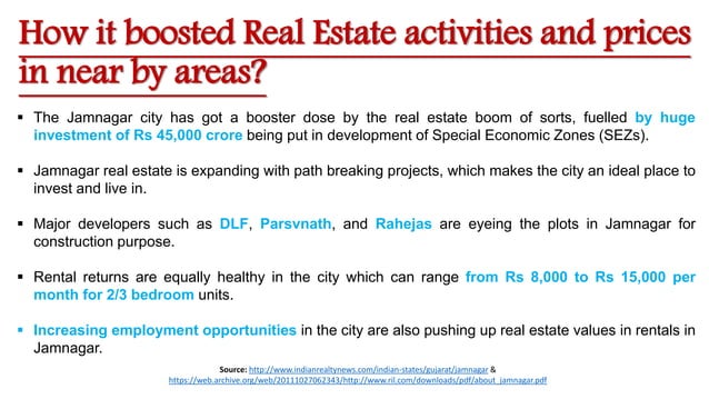Presentation on Reliance Jamnagar SEZ | PPTX