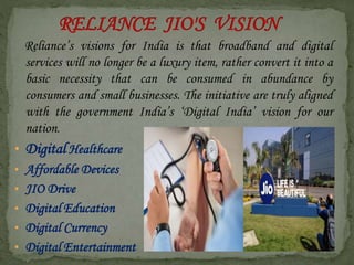 Presentation on reliance jio ! | PPTX