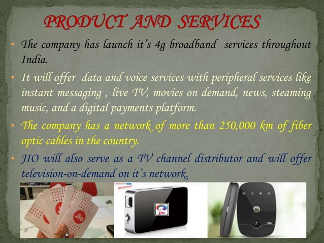 Presentation on reliance jio ! | PPTX