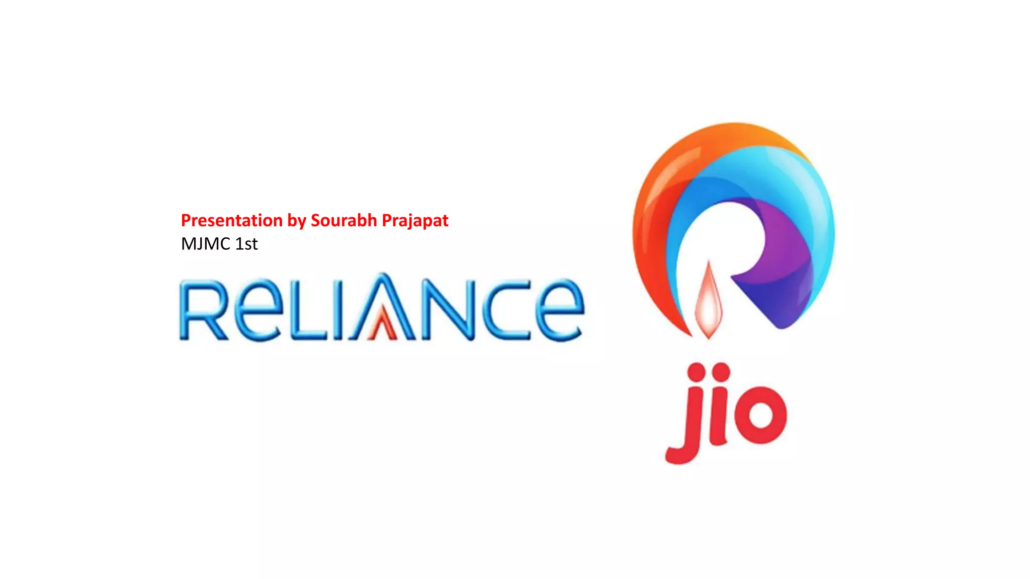 Reliance Jio Business Plan by Sourabh Prajapt | PPTX