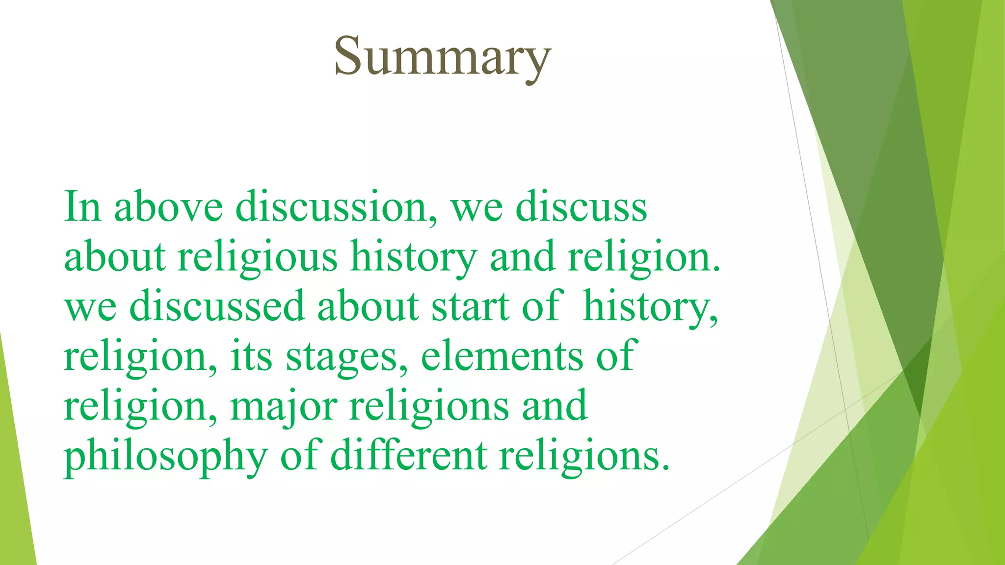 Presentation on religious history | PPTX