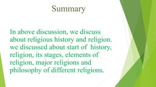 Presentation on religious history | PPTX