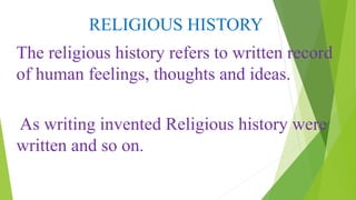 Presentation on religious history | PPTX